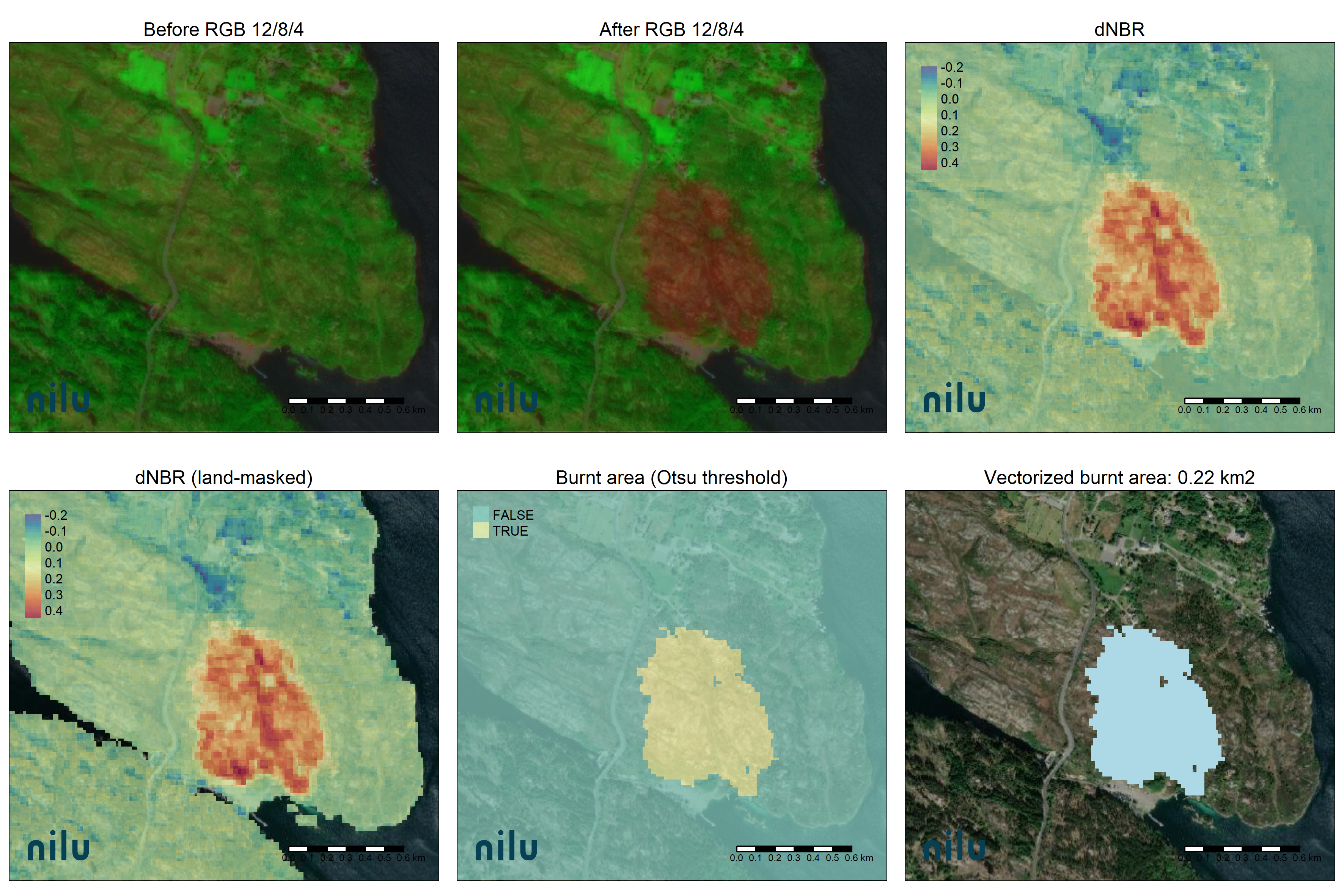 Satellite Mapping of the Sotra Wildfire in April 2025